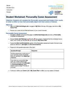 Career Assessment_ Personality_Student Worksheet Fillable [remediated ...